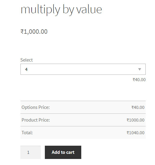 Pricing & Custom Formula - Woocommerce Product addons