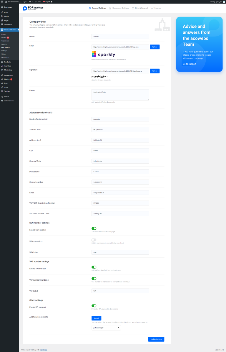 Basic Setup Instructions - Acowebs