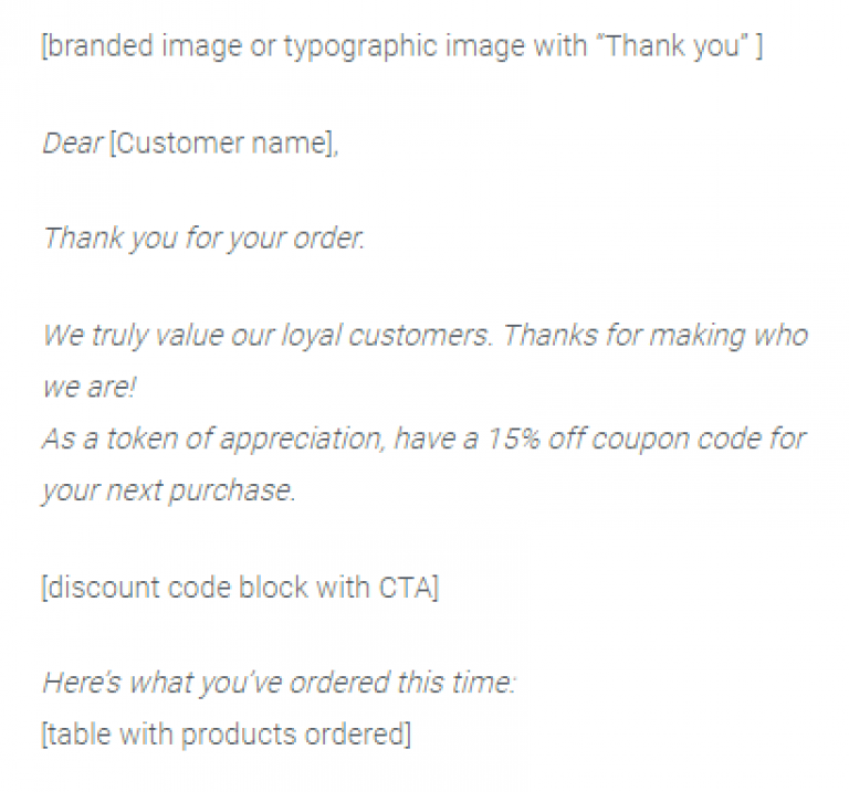 Top 6 Thank You Email Templates & Examples for eCommerce