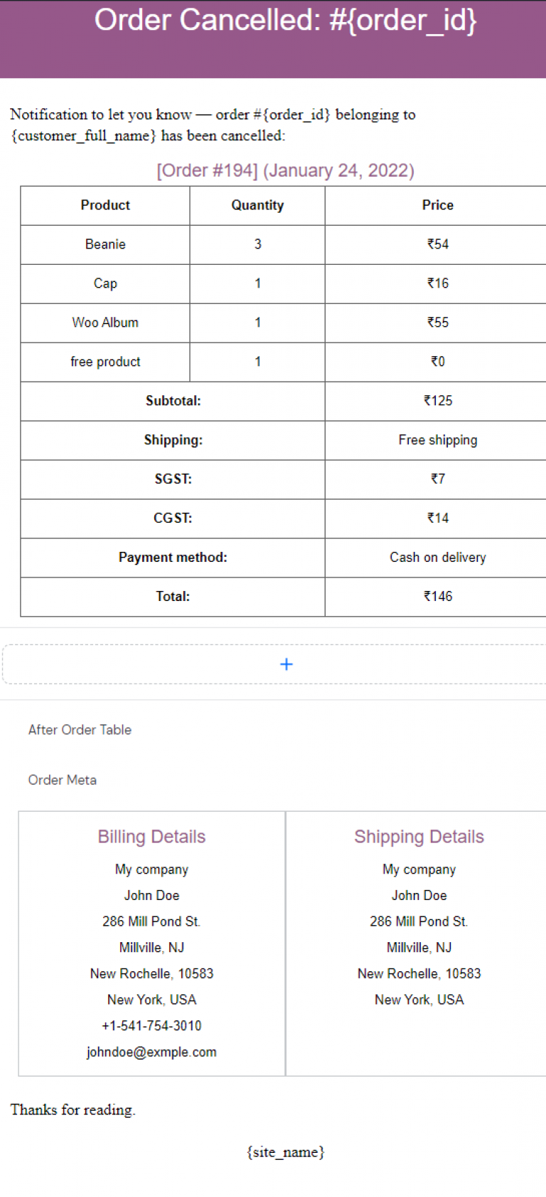How to add order custom fields - Acowebs