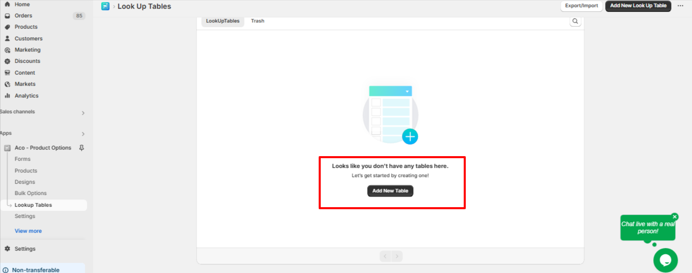 Price Lookup Table - Acowebs